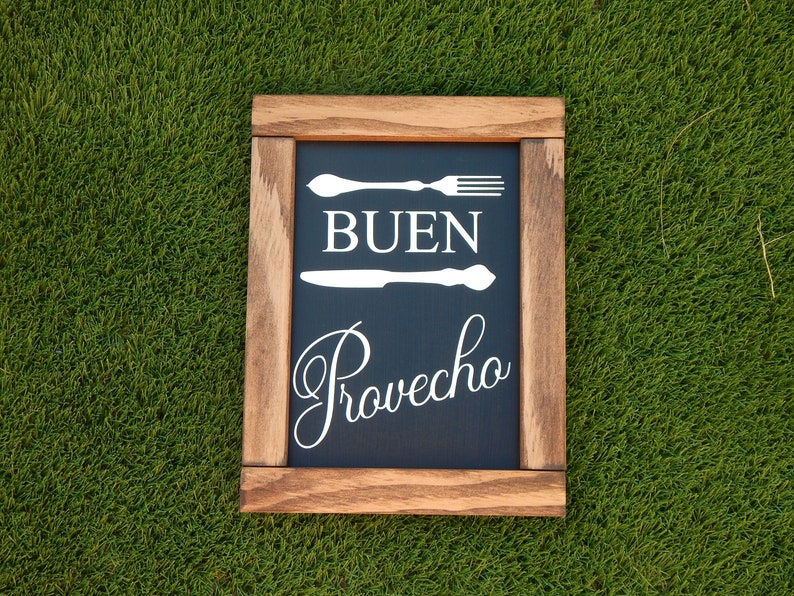Spanish Home Decor Food Sign Home and Living Wood Signs - Etsy