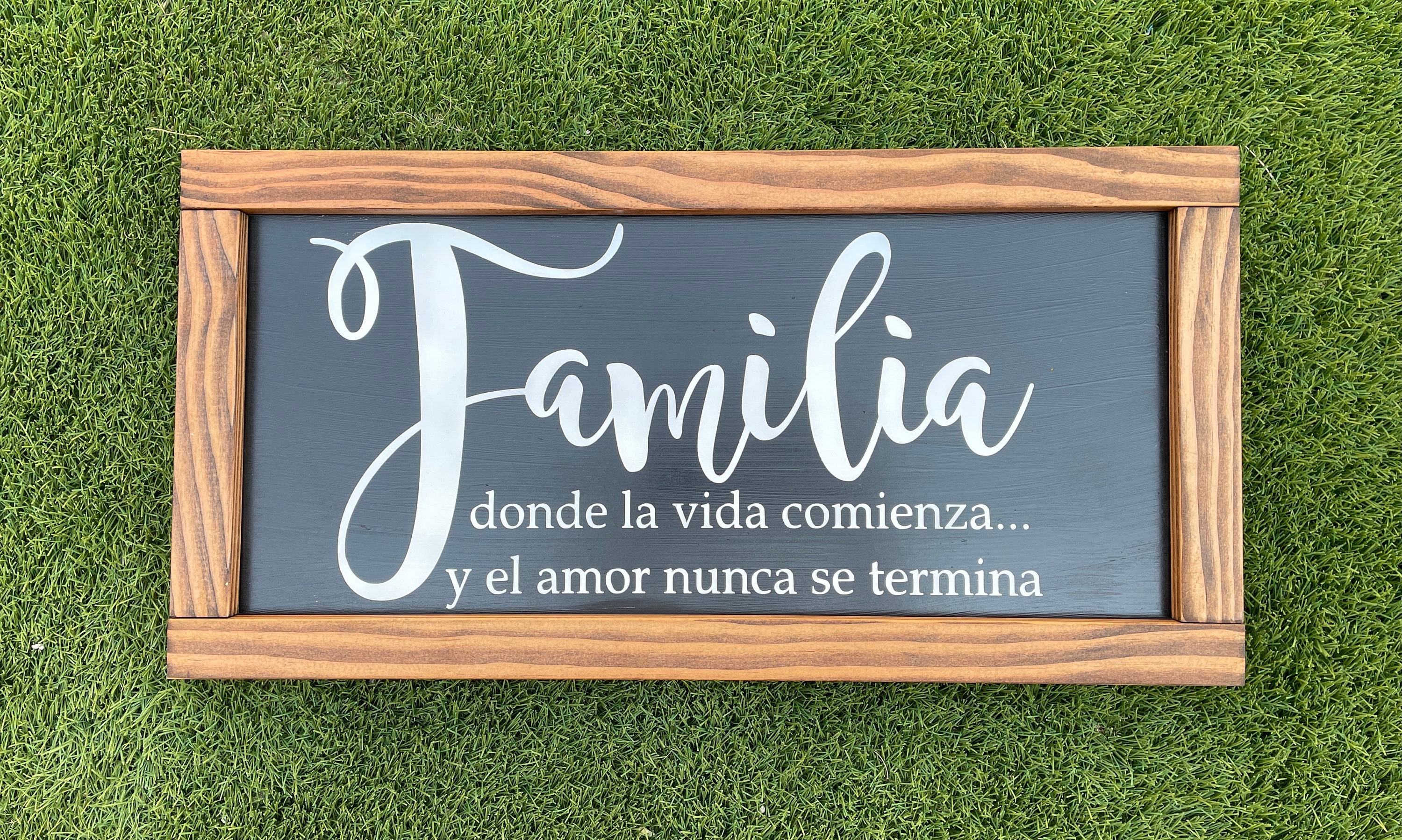 Farmhouse Signs Living Room Decor Wood Signsspanish Home - Etsy