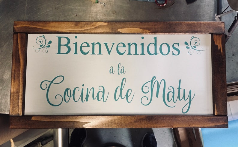 Spanish Home Decor12x24 Spanish Welcome Sign Spanish Art - Etsy