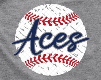Aces Baseball Png - Etsy