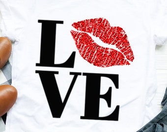 Valentines Lips Svg - Etsy