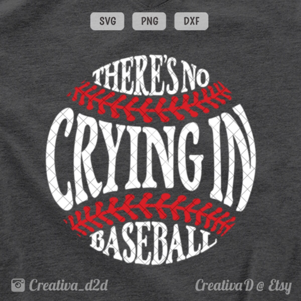 Theres No Crying In Baseball Svg File Baseball Svg Etsy