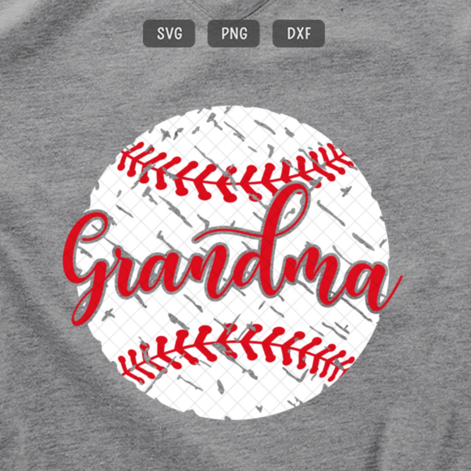 Baseball Grandma Svg Dxf Png Baseball Svg Grunge Grandma Svg Etsy