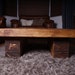 Rustic Chunky Rail-way Sleeper Pine Coffee Table With Stacked Legs ...