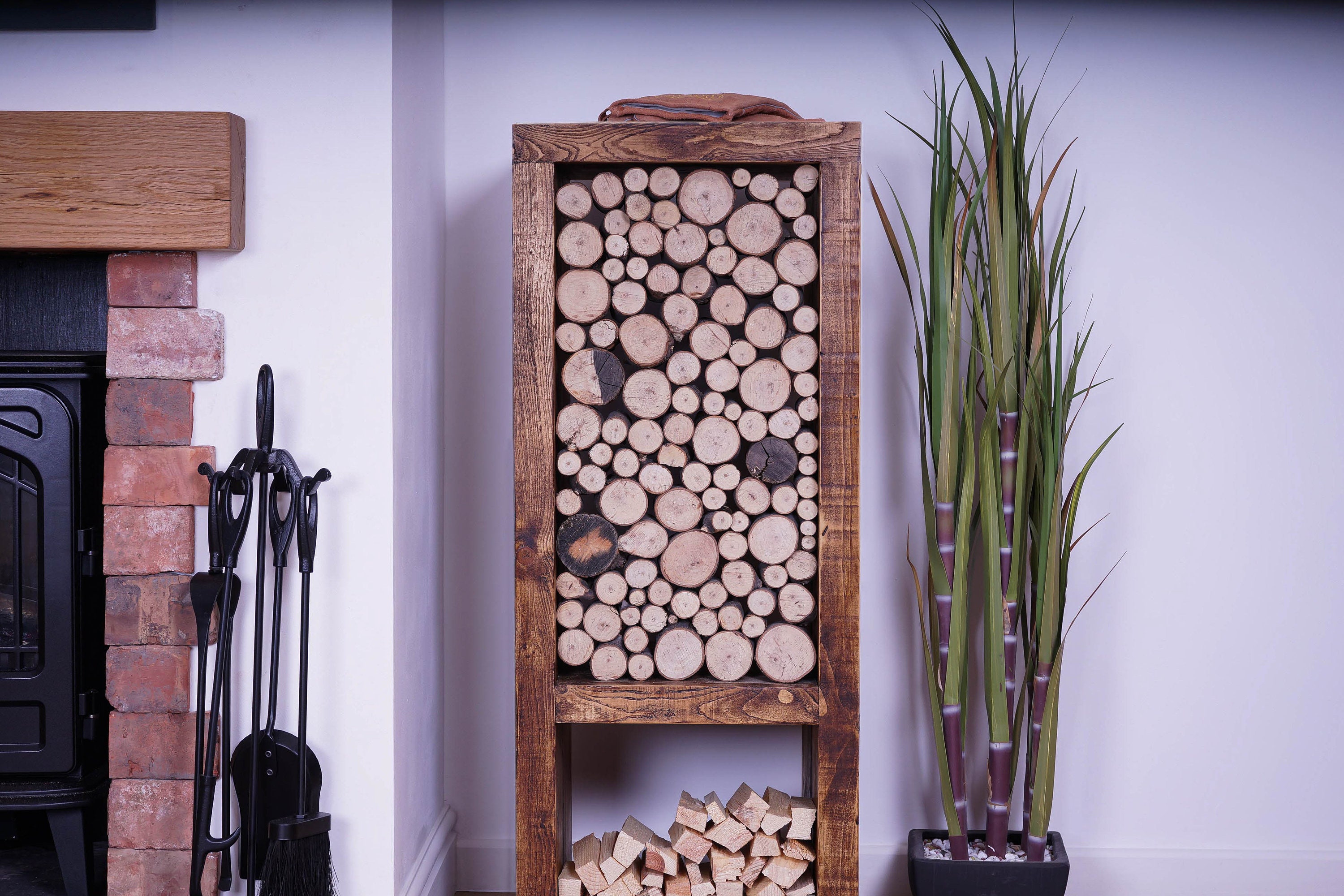 Chunky Rustic Indoor Wooden Log Store Multiple Sizes - Etsy