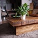 Rustic Chunky Rail-way Sleeper Pine Coffee Table With Stacked Legs ...
