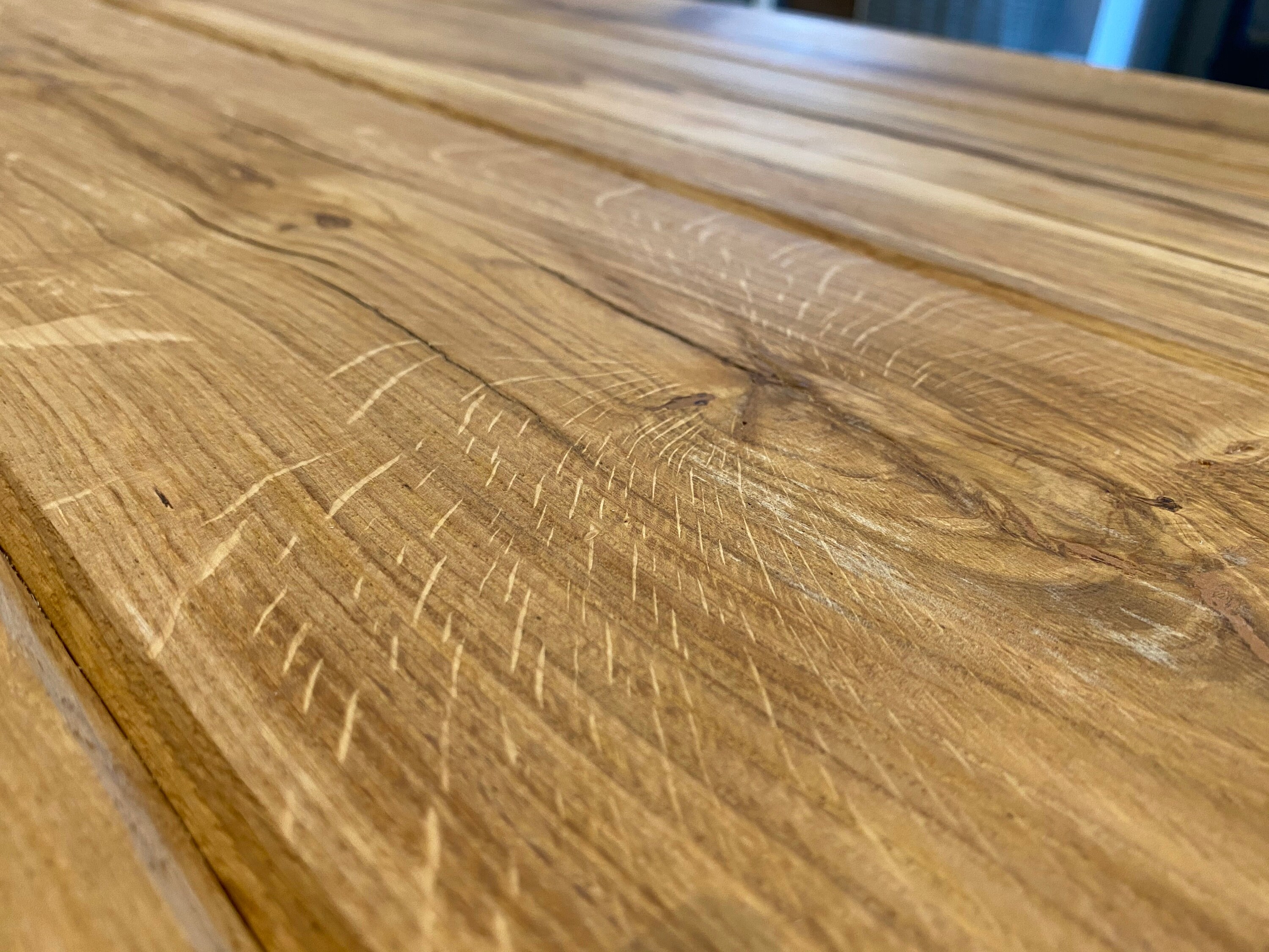 Hand-crafted Square Oak Sleeper Coffee Table With Pedestal Base ...