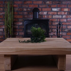 Exclusive Hand-crafted Chunky Oak Sleeper Coffee Table Available in ...