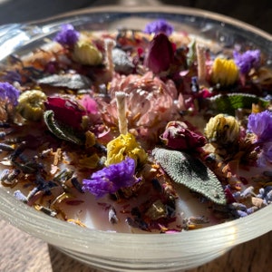 Floral Wildflower Garden Cottagecore Casserole Soy Wax Candle - Sharp ...