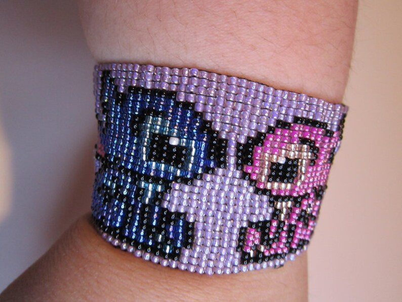Stitch and Angel Seed Bead Bracelet - Etsy