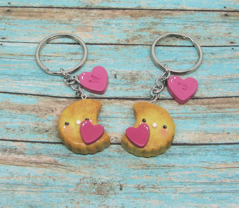 Best Friend Keychain Friendship Keychain Couples Keychain - Etsy