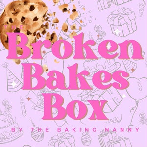 Broken Bakes Box: Cookie, Brownie & Cake Selection, Edible Gift - Etsy UK