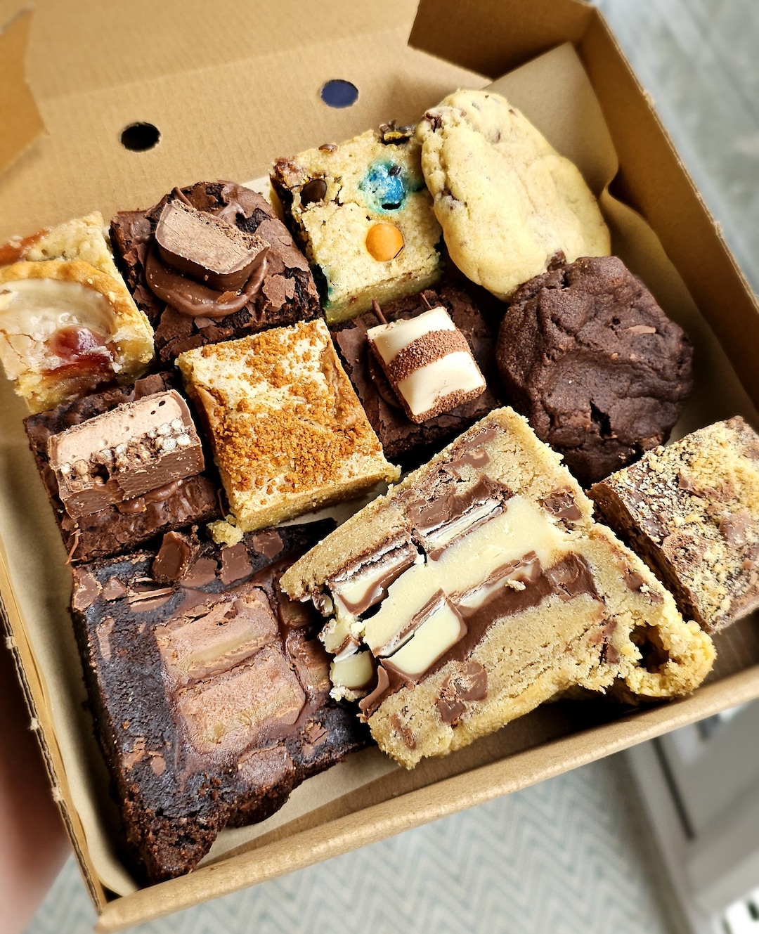 Broken Bakes Box: Cookie, Brownie & Cake Selection, Edible Gift - Etsy UK