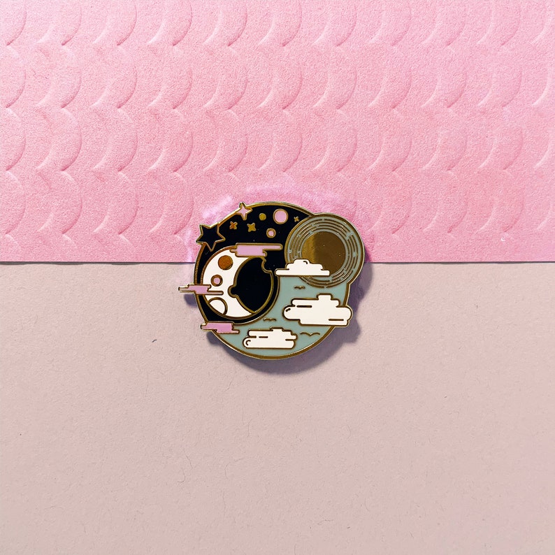 Night & Day Enamel Pin - Etsy