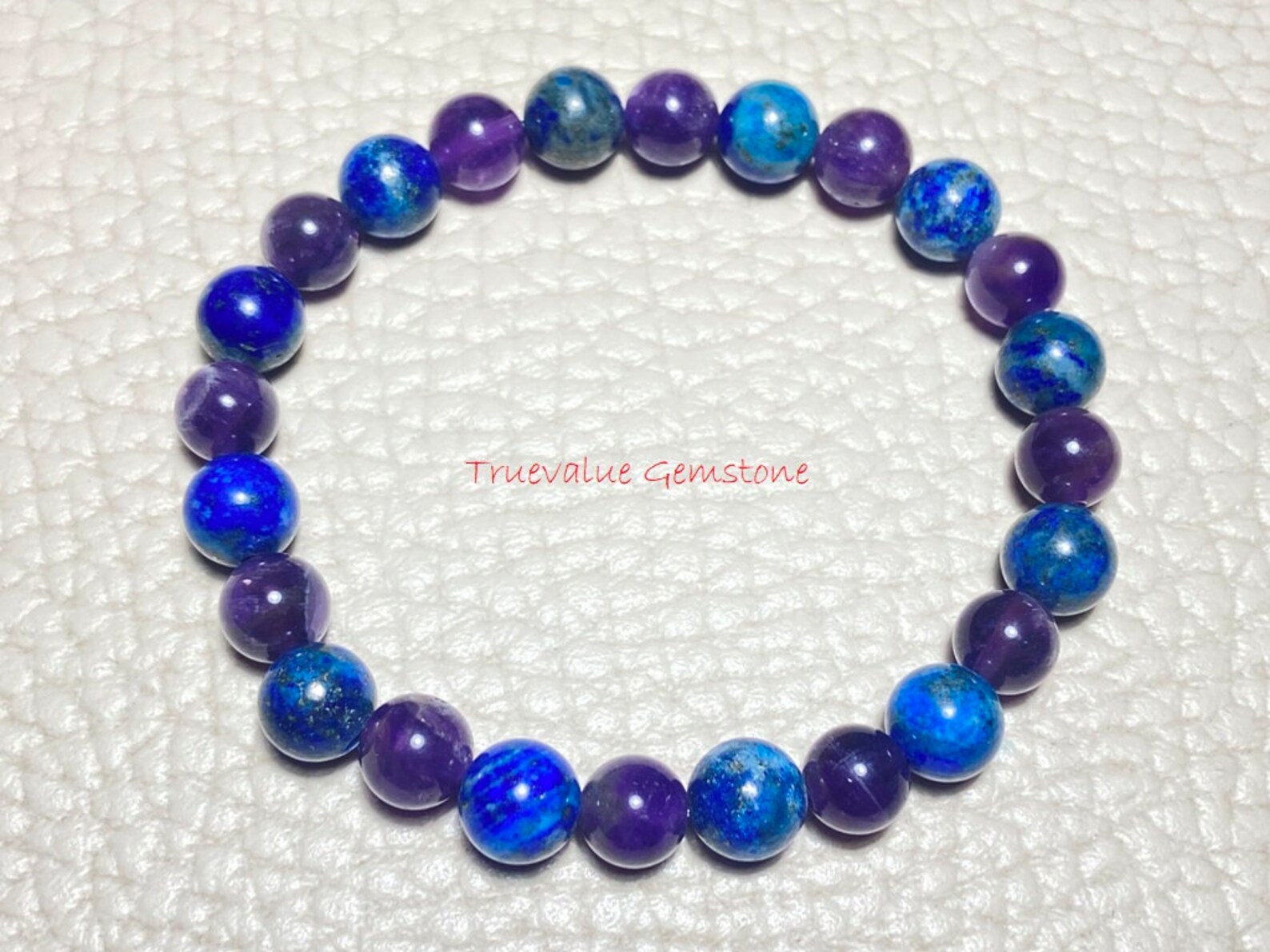 Amethyst Lapis Lazuli Bracelet: Handmade Beaded Chakra Jewelry - Etsy