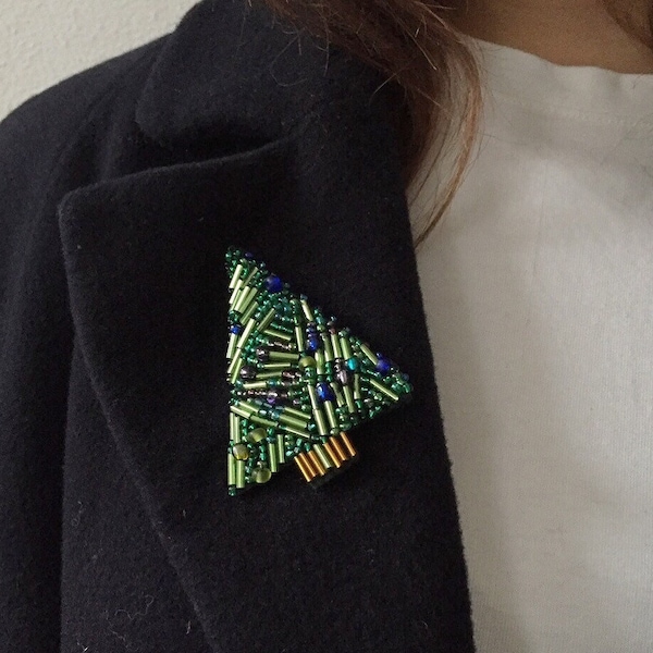 Christmas Tree Brooch - Etsy