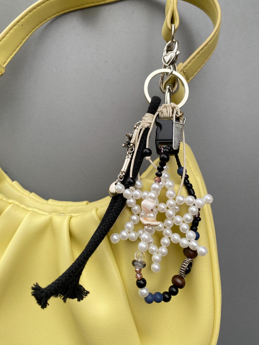 Stylish Beaded Keychain Gift for a Girl, Keychain Charm, Bag Keychain ...