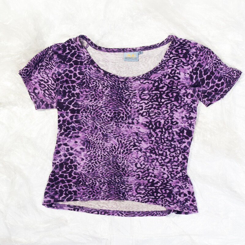 Y2k Leopard Print Tops - Etsy