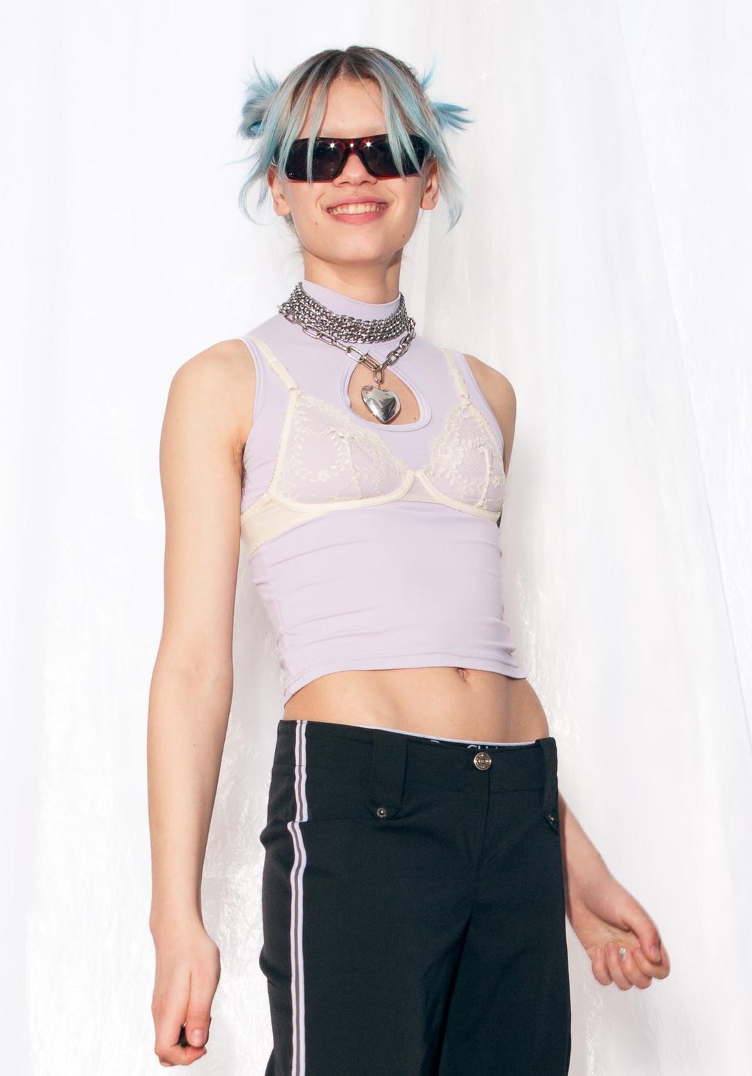 Sutiã vintage de renda bege dos anos 90 - Lingerie íntima estilo anos ...