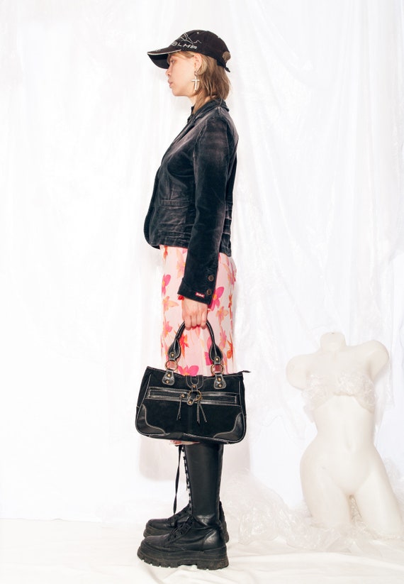 Vintage Miss Sixty Blazer Y2K Slim Jacket in Grey Vel… - Gem