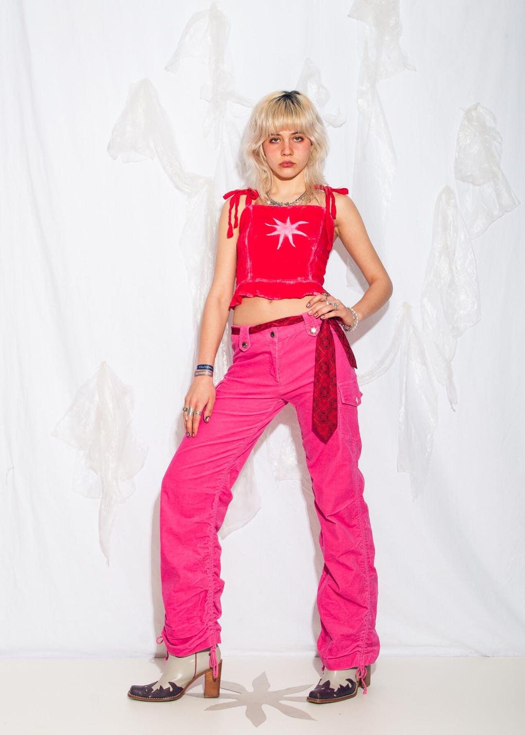 Vintage Y2K Parachute Pants in Pink - 2000s Kidcore Aesthetic Wide Leg ...