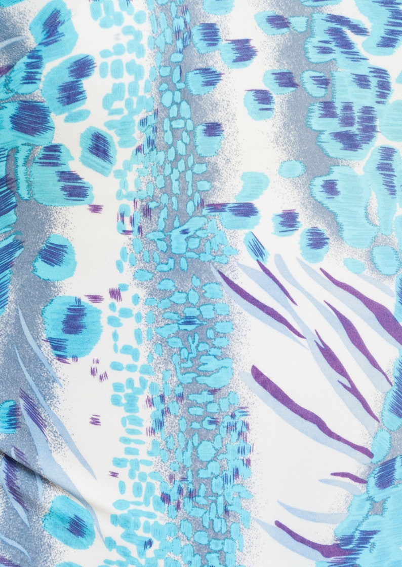 Vintage Swimsuit 80s Rave Weird Animal Print Bathing Suit 1980s ...