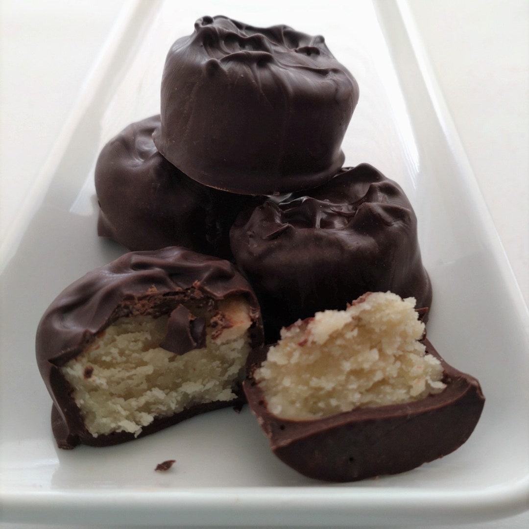 Luxury Marzipan Dipped in Dark Belgian Chocolate - Etsy