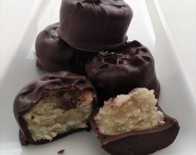 Luxury Marzipan Dipped in Dark Belgian Chocolate - Etsy UK