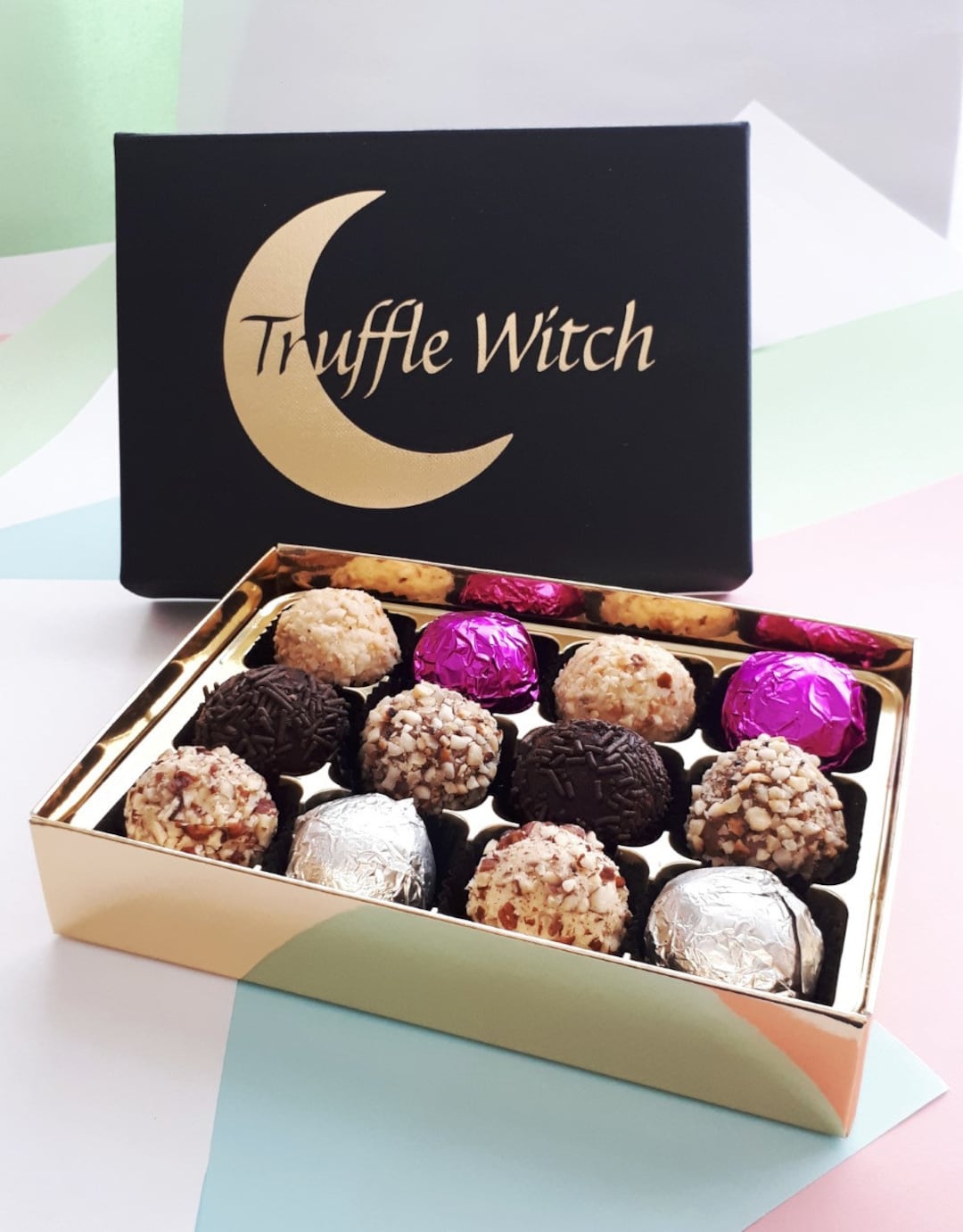 Liqueur Chocolate Truffle Selection: Belgian Chocolate Gift Box - Etsy UK