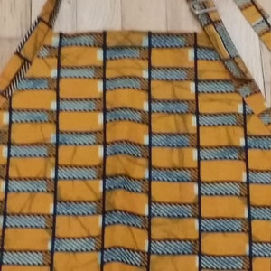 2 Pocket Lined Mstatili Kitenge Apron With Buckle Strap - Adult - Etsy