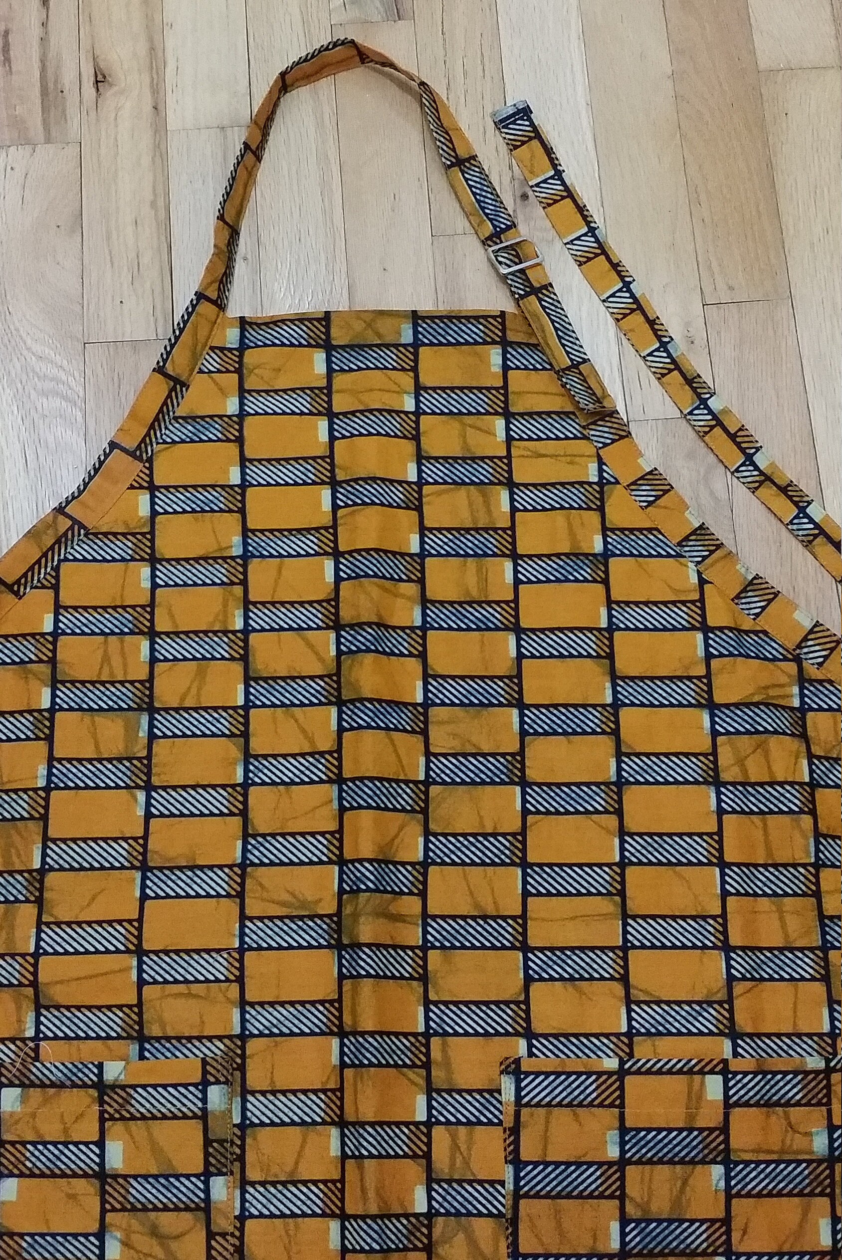 2 Pocket Lined Mstatili Kitenge Apron With Buckle Strap - Adult - Etsy