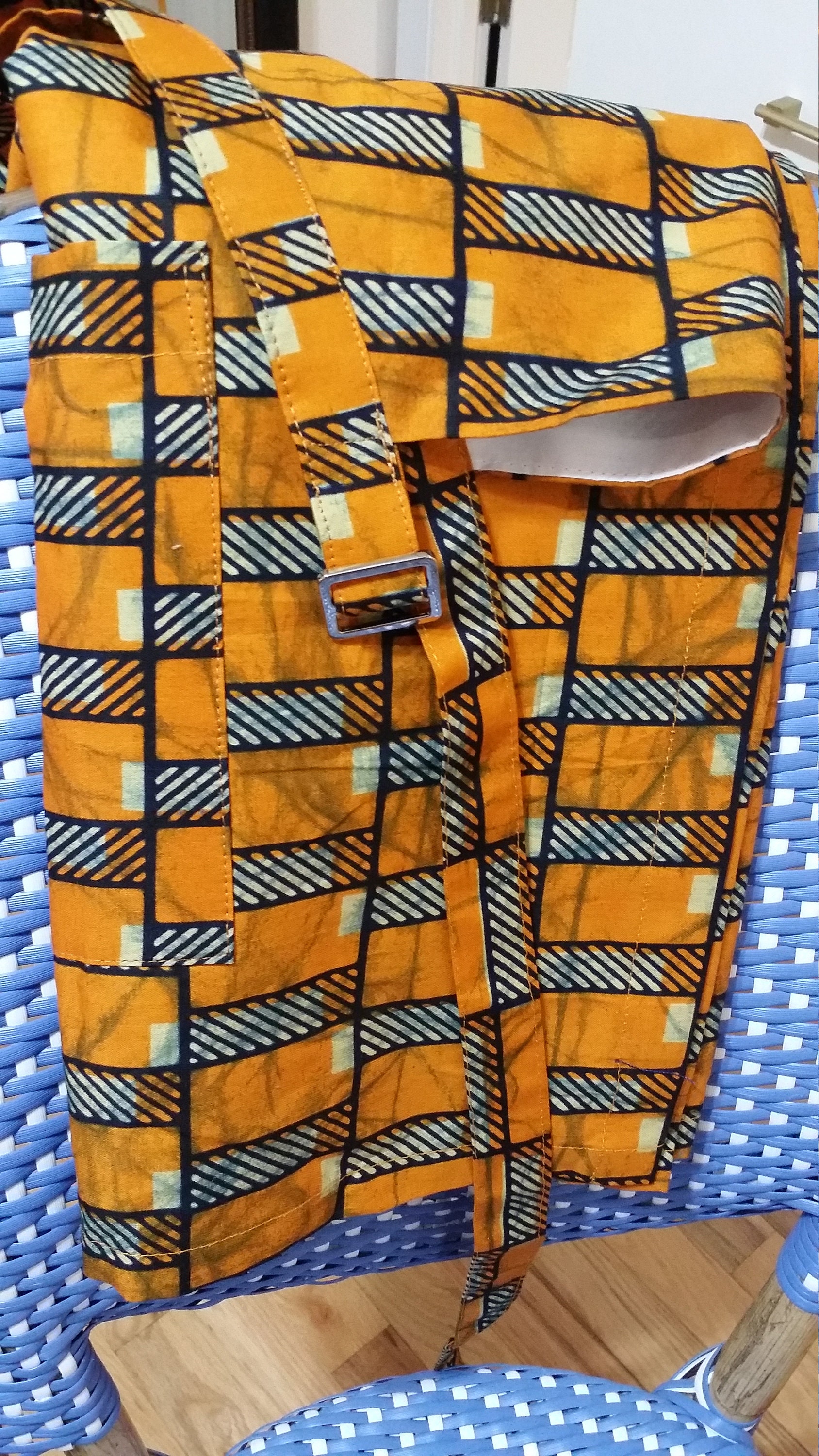 2 Pocket Lined Mstatili Kitenge Apron With Buckle Strap - Adult - Etsy