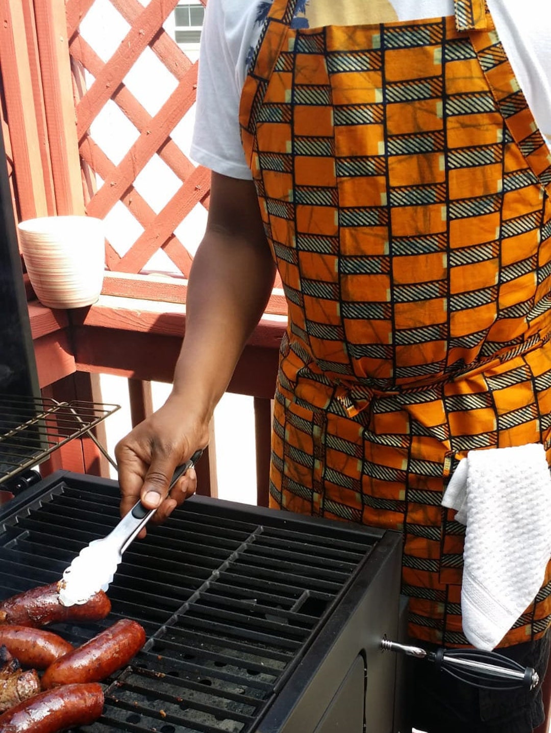 2 Pocket Lined Mstatili Kitenge Apron With Buckle Strap - Adult - Etsy