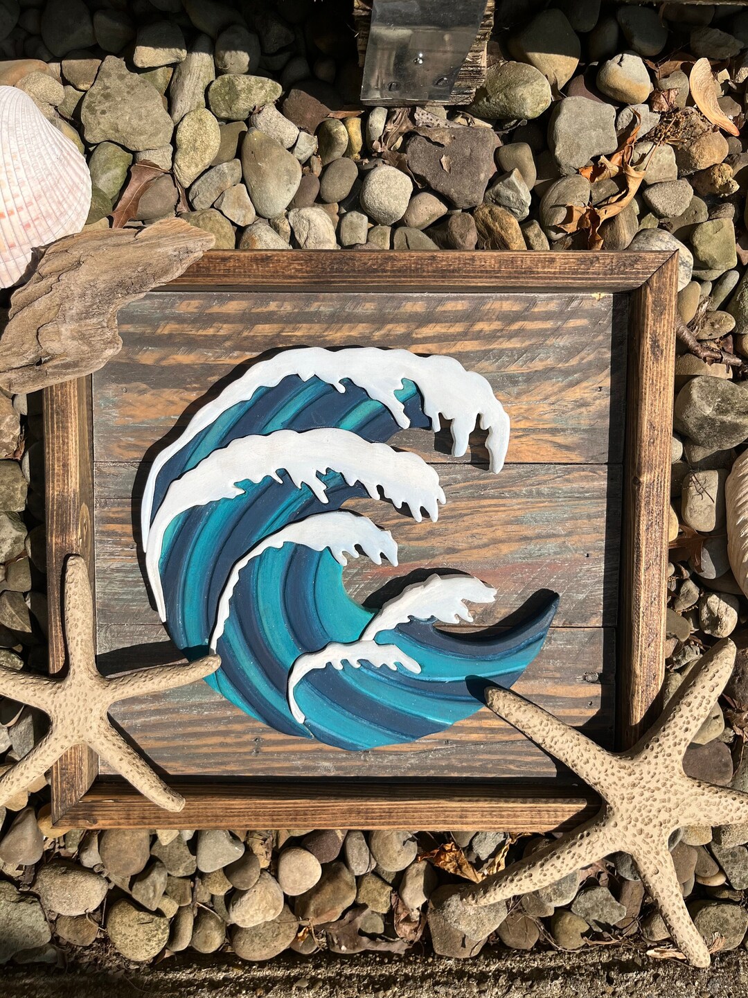 3D 3d Ocean Wavecarvingwood Carvingocean Wave Art Wall - Etsy