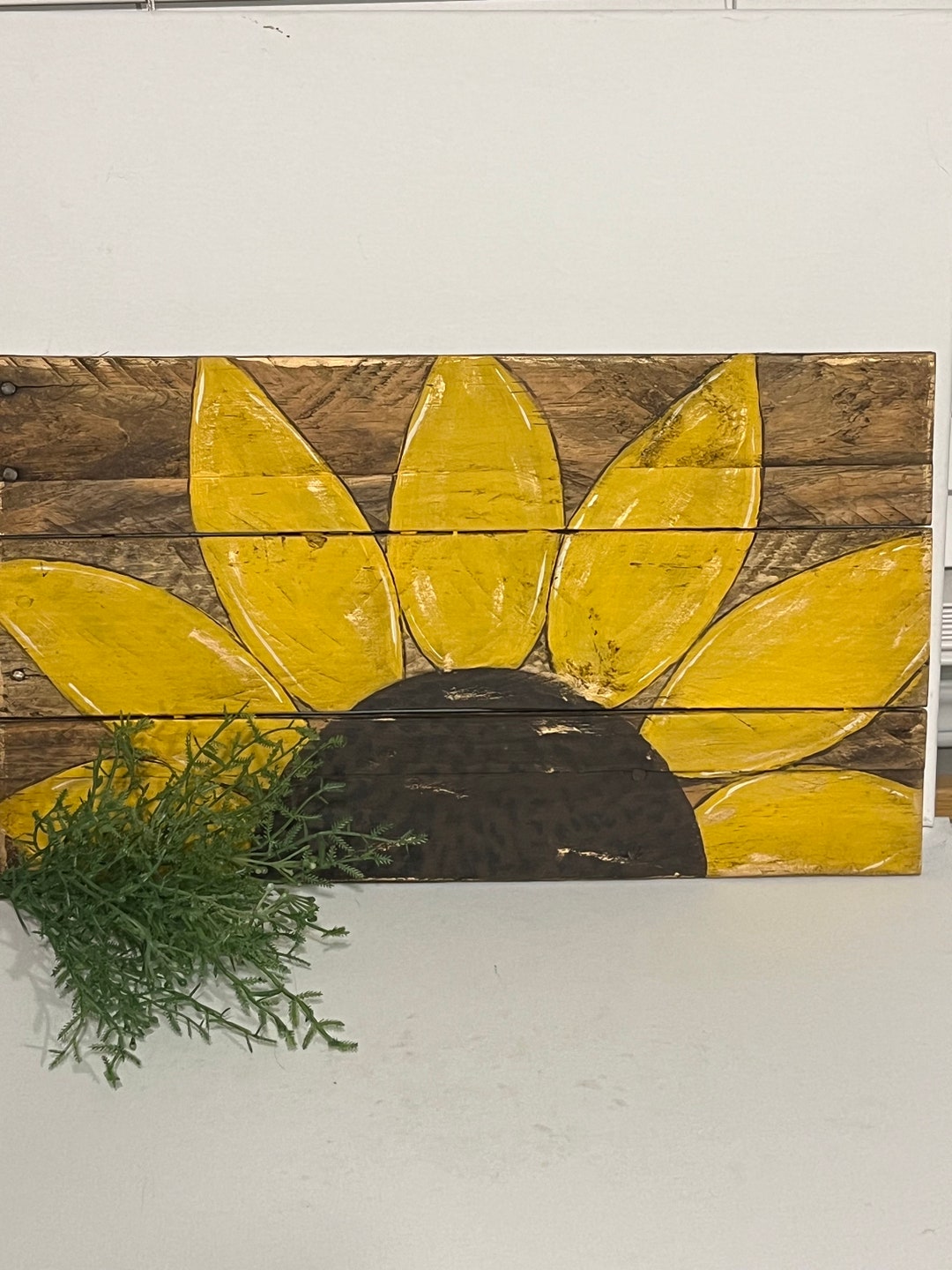 Sunflower, Wallflower, Wall Hanging, Sunflower Decor, Sunflower Wall ...