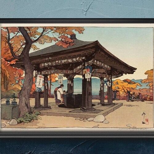 Lake Ashi in the Hakone Hills in Early Autumn Tsuchiya Koitsu | Etsy