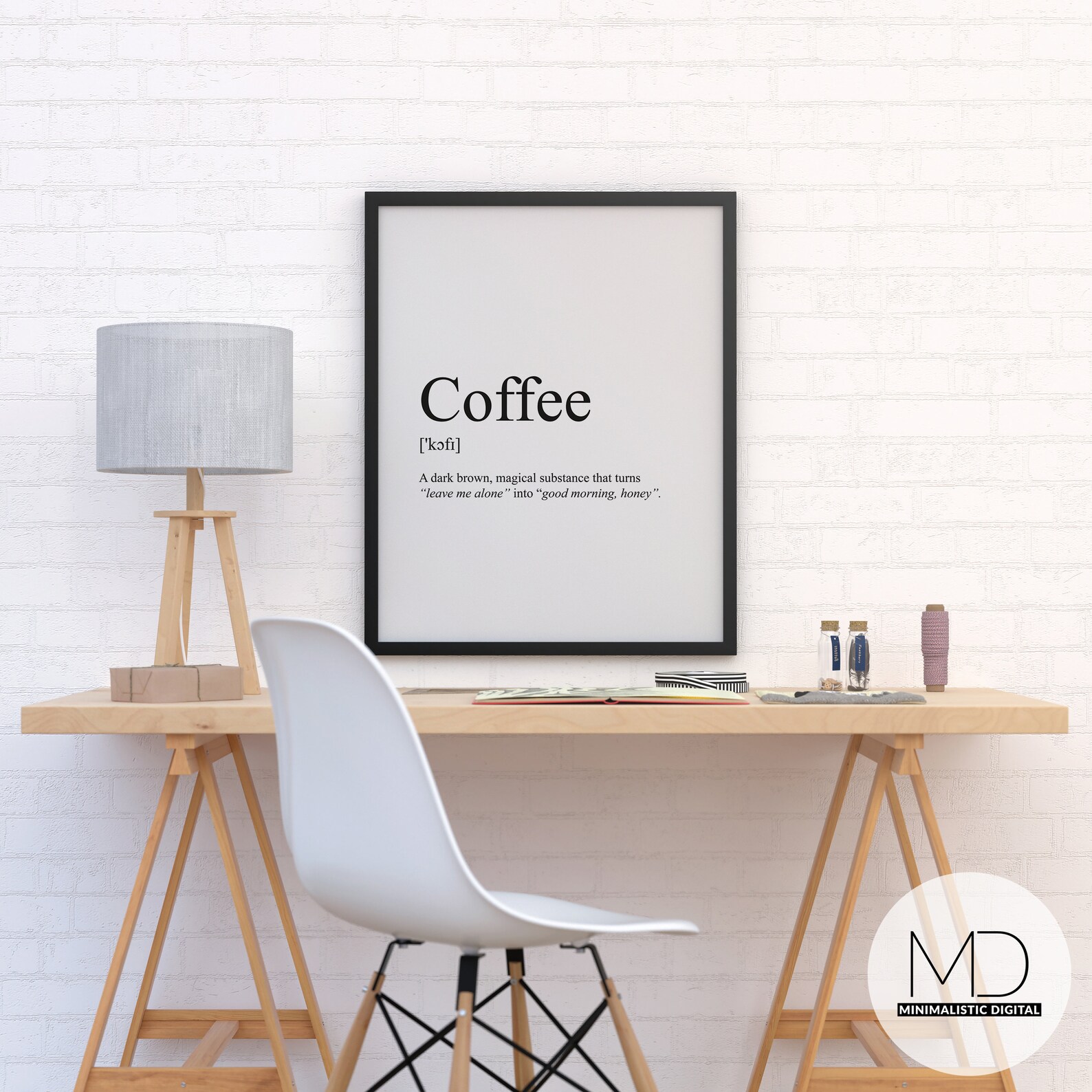 Coffee Definition Print - Funny Coffee Quote - Modern - Coffe Lover ...