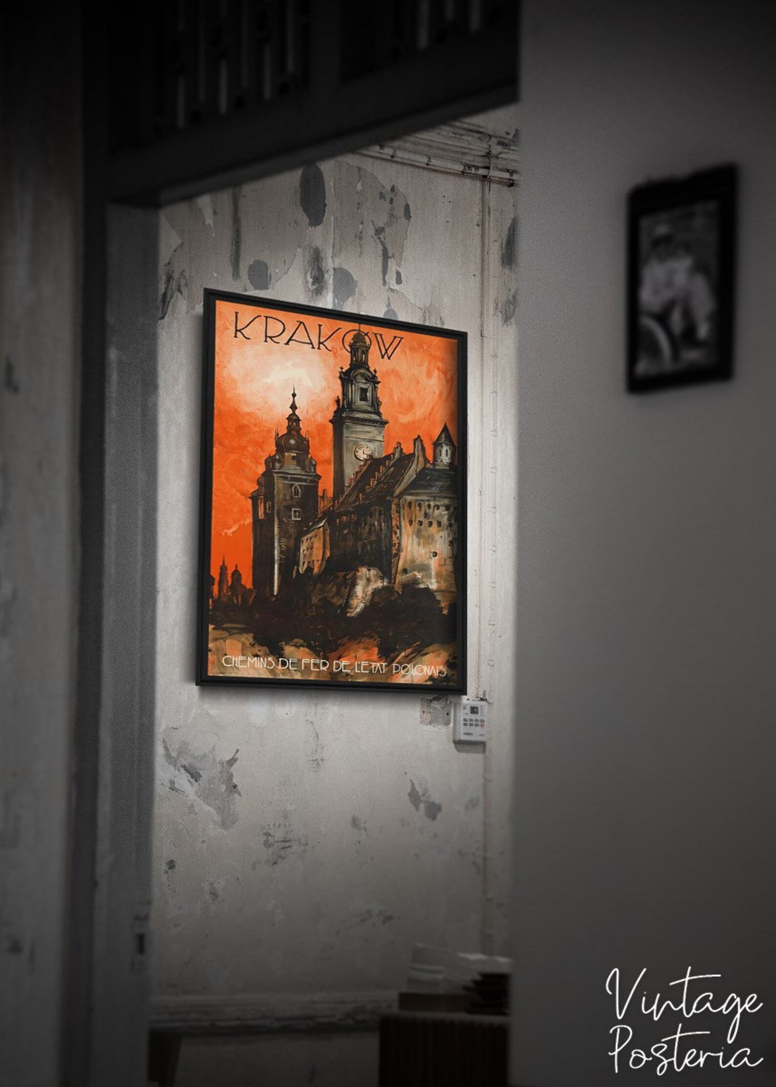 Krakow Chemins De Fer De L'etat Polonais Travel Poster Retro Poster ...