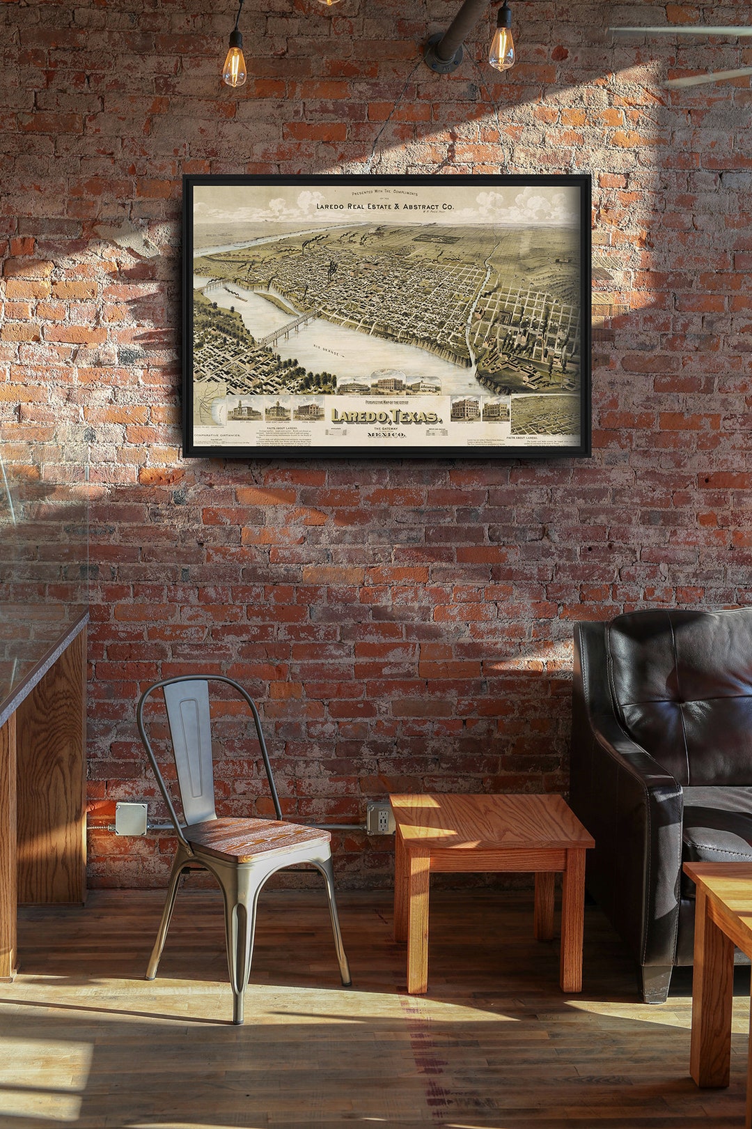 Old Map of Laredo Retro Poster, Retro Print, Discovery Map, Map Wall ...