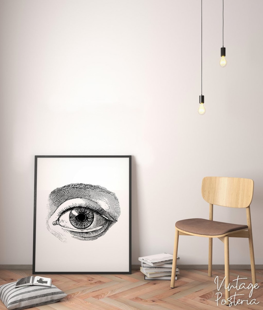 Retro Anatomy Print Eye Retro Poster, Retro Wall Decoration, Human ...