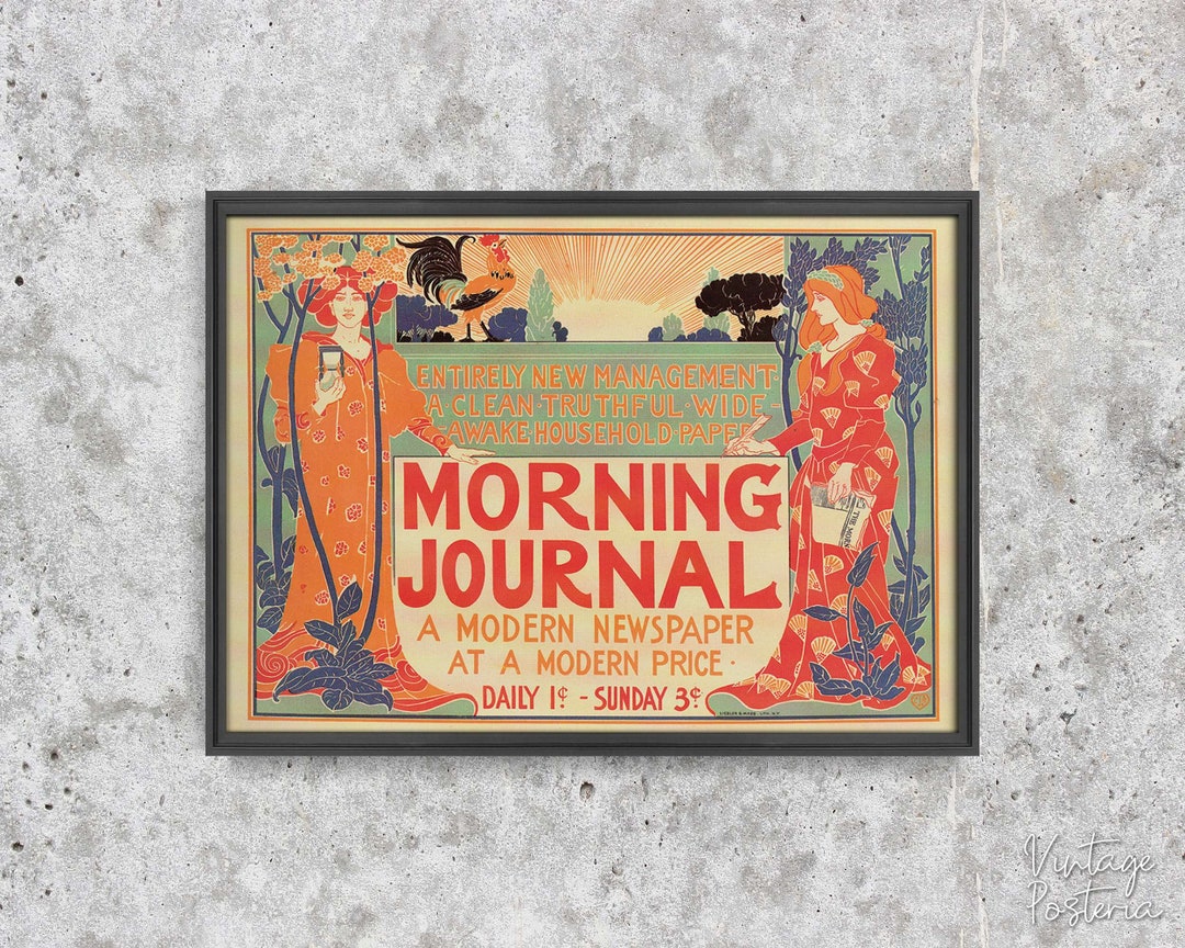 Morning Journal, A Modern Newspaper at a Modern Price, Retro Poster ...