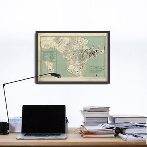 Old Map of Dakar Senegal Retro Poster Retro Poster Old Map - Etsy