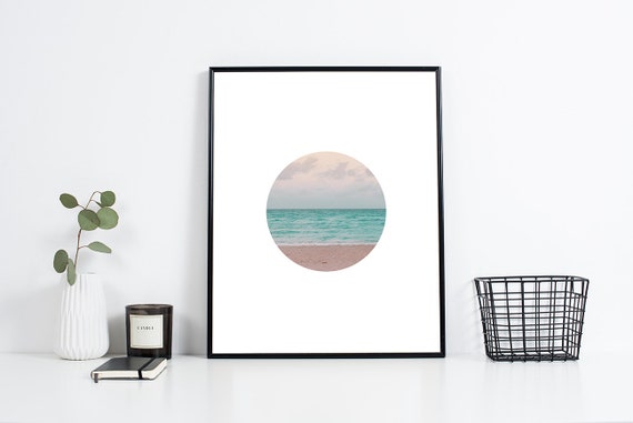 Beach Sea Poster Picture Ocean Photography Sea Quote Wall | Etsy