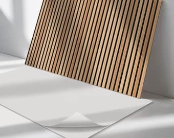 Natural Wood Panel Stickers, Brown Peel and Stick Panels, Splashback ...