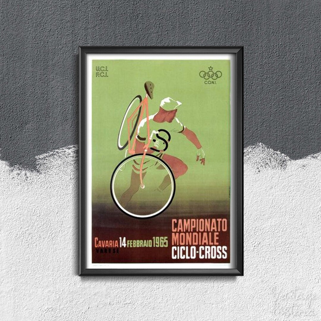 Campionato Mondiale Ciclo Retro Poster, Aesthetic Wall Hangings ...