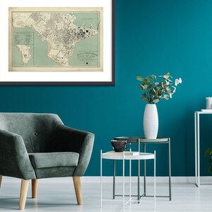Old Map of Dakar Senegal Retro Poster Retro Poster Old Map - Etsy