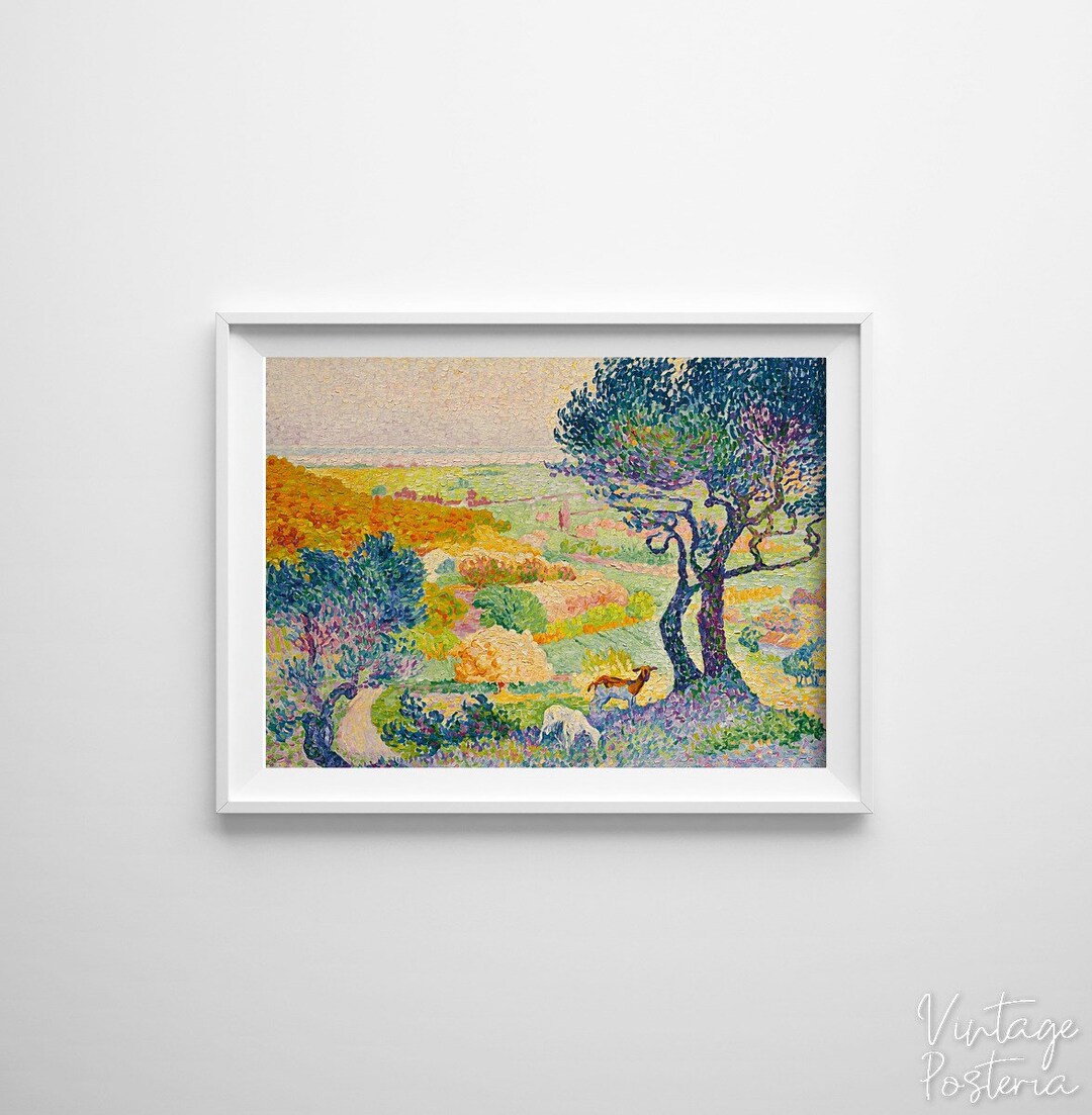 La Plaine De Bormes Henri Edmond Retro Poster, Retro Wall Art, Modernism, Retro Decor #844 - Etsy