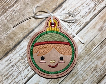 Ornament Gift Tag ITH Machine Embroidery Design Digital File. | Etsy
