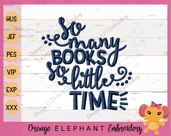 Reading pillow embroidery designs | Etsy