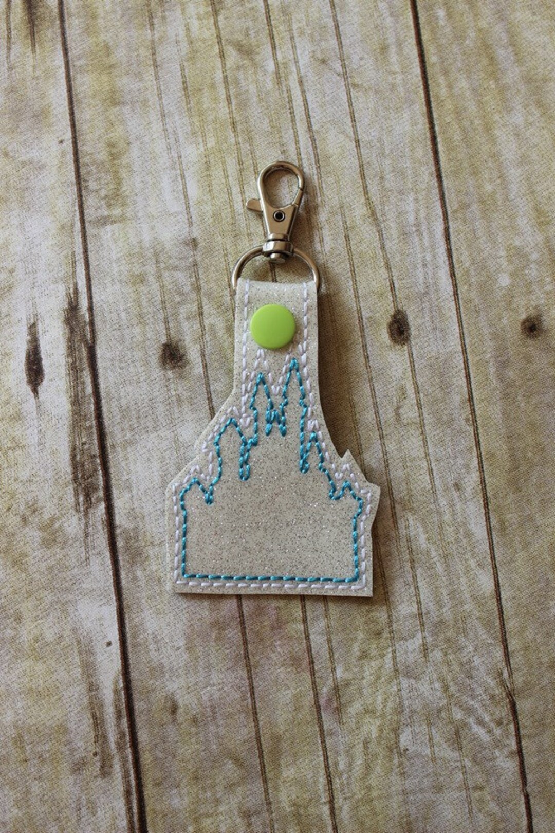 ITH Castle Snap Tab Key Fob Machine Embroidery Designs Digital File ...